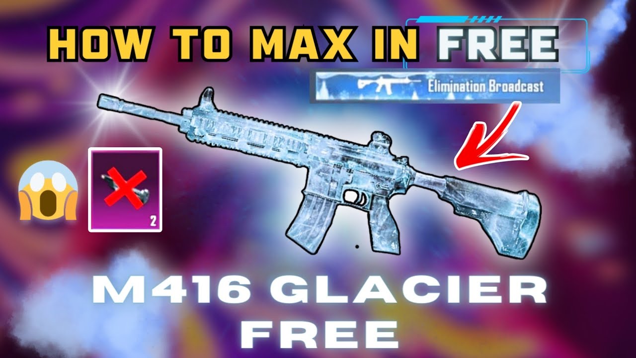 HOW TO UPGRADE M416 GLACIER | FREE ME KAISE UPGRADE KARE M416 GLACIER ...