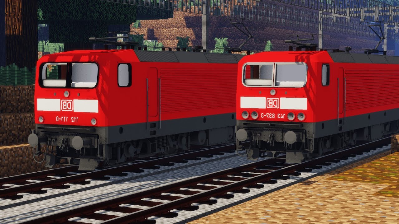 German Trains In Minecraft - Immersive Railroading - YouTube
