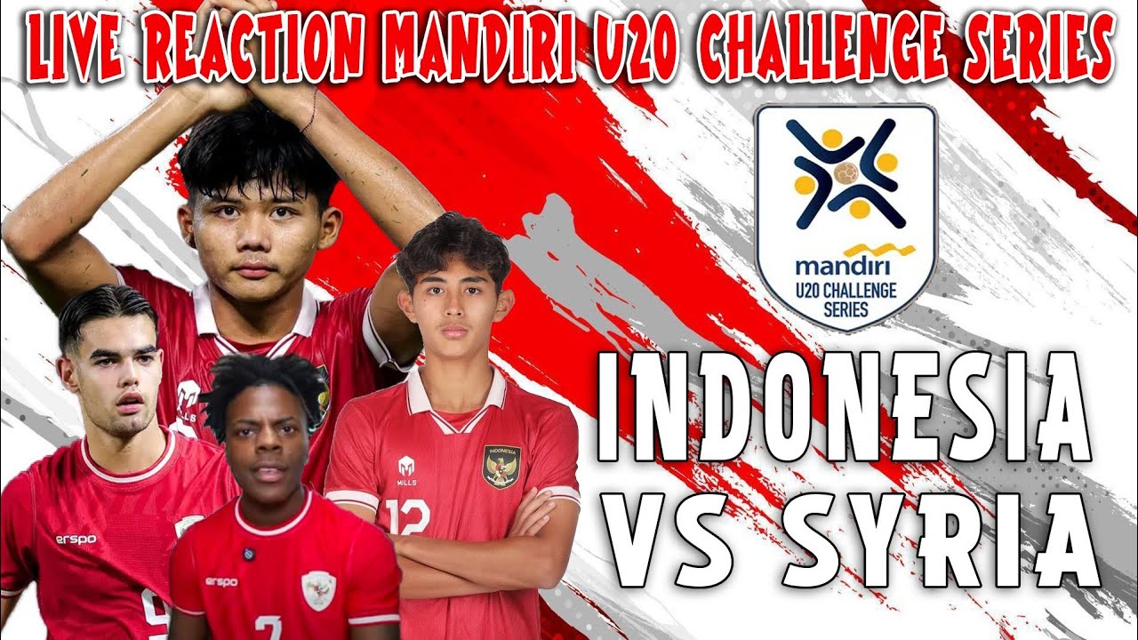 LIVE REACTION MANDIRI U20 CHALLANGE SERIES INDONESIA U20 VS SYRIA U20 #shorts #timnasindonesia ...