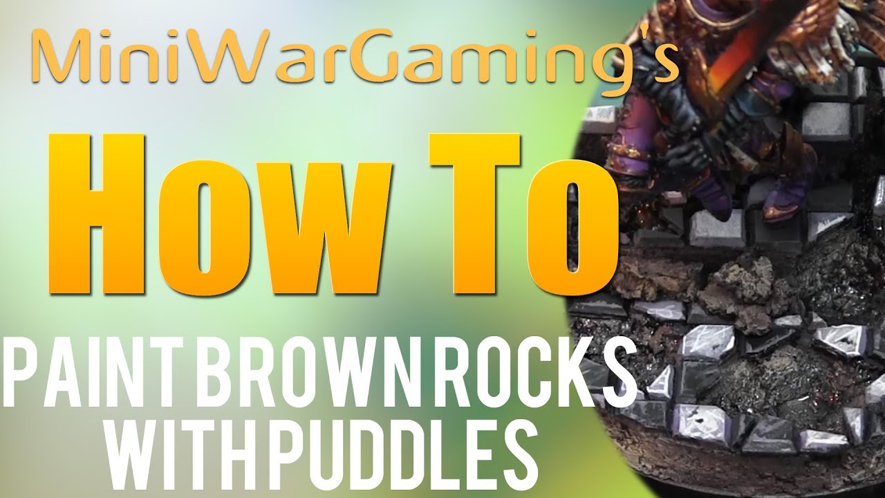 How to: Paint Brown Rocks with Puddles - YouTube