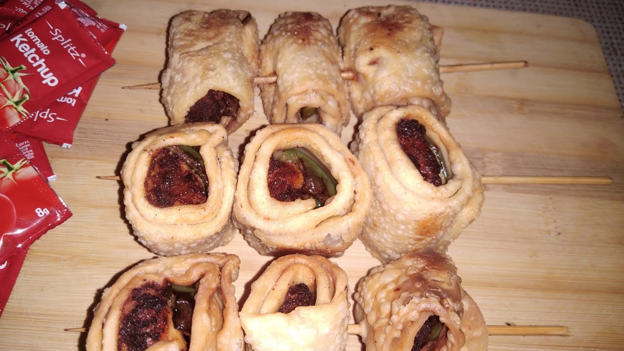 Fried chicken tikka rolls lip smacking rolls/Serve it as a high tea or ...