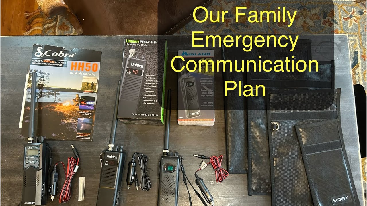 Our Family Emergency communication plan with EMP bags - YouTube