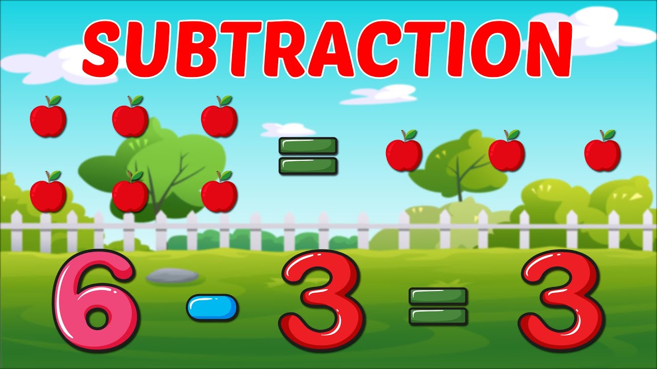 Subtraction Learning For Children | TonyToons tv - YouTube