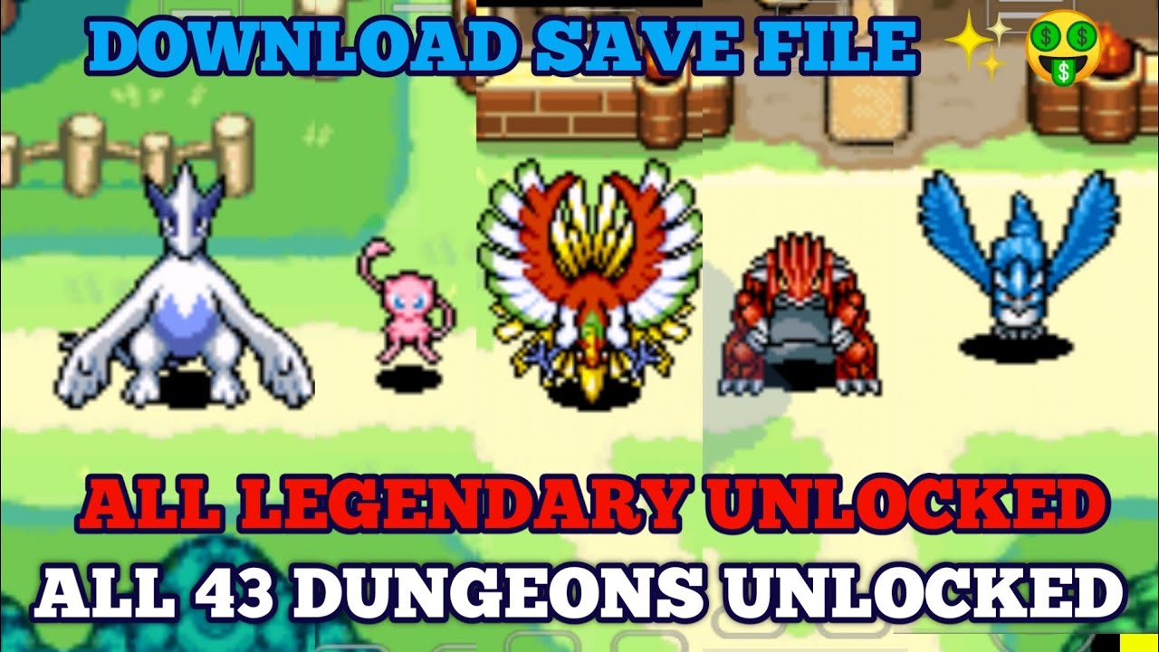 POKEMON RED RESCUE TEAM (GBA) COMPLETED GAME SAVE FILE DOWNLOAD 😃 | # ...
