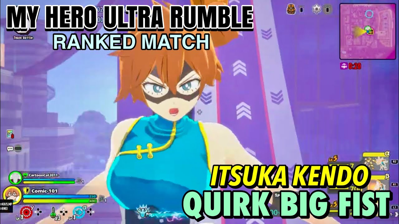 Itsuka Kendo - Quirk Big Fist | My Hero Ultra Rumble Ranked Match - YouTube