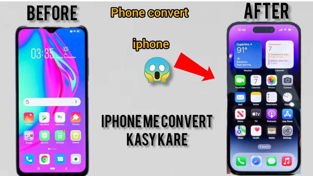 How To Phone Convert Iphone 14 Pro Max || Kisi Be Phone Ko Iphone me ...