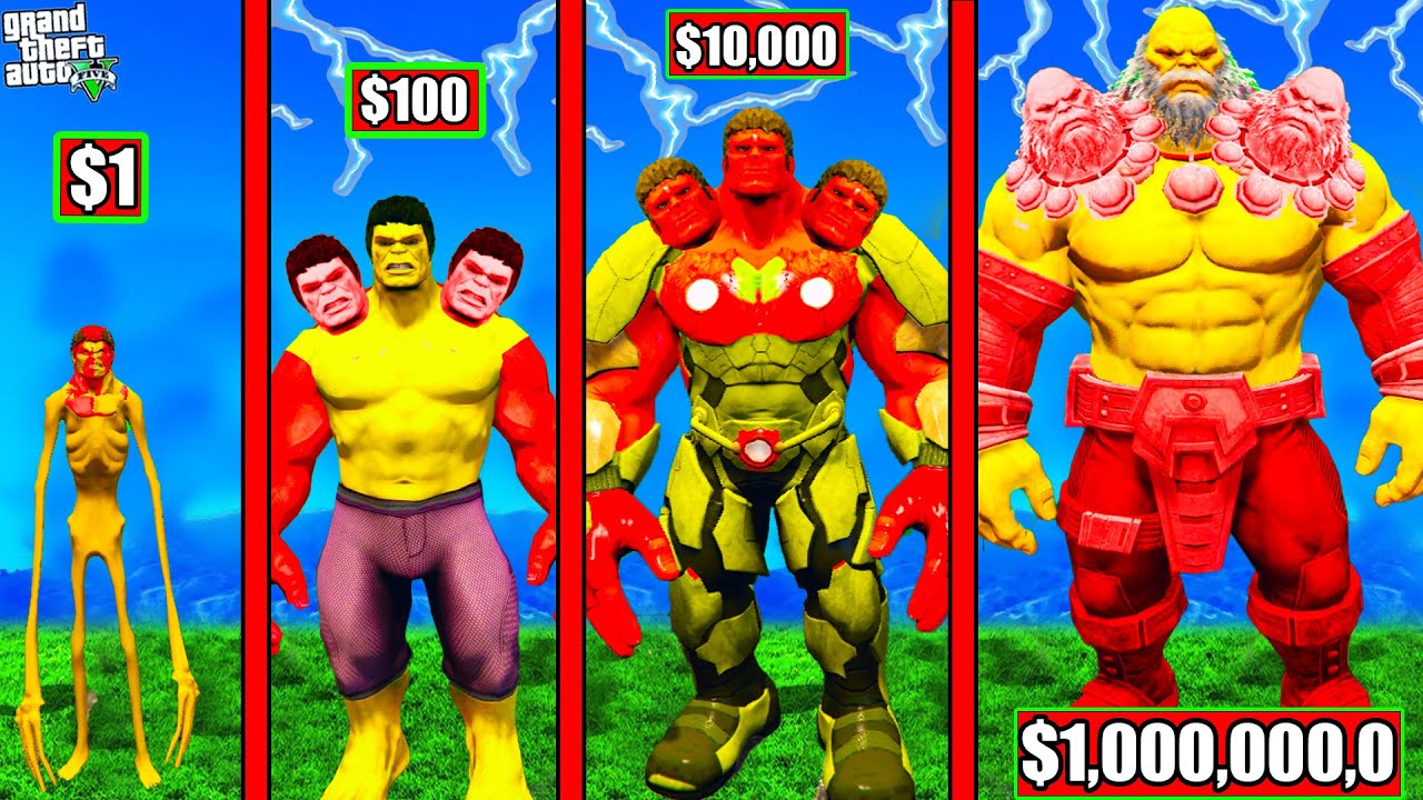 Franklin Purchasing $1 RED & GOLDEN HULK to $1,000,000,000 in GTA 5 ...
