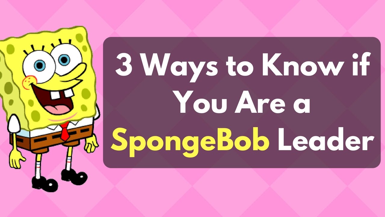 3 Ways to Know if You Are a SpongeBob Leader - YouTube