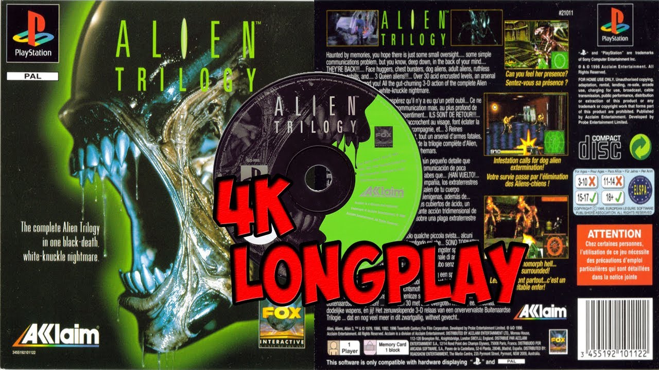 Alien trilogy PS1 3K longplay (cheats enabled) Duckstation emulator ...