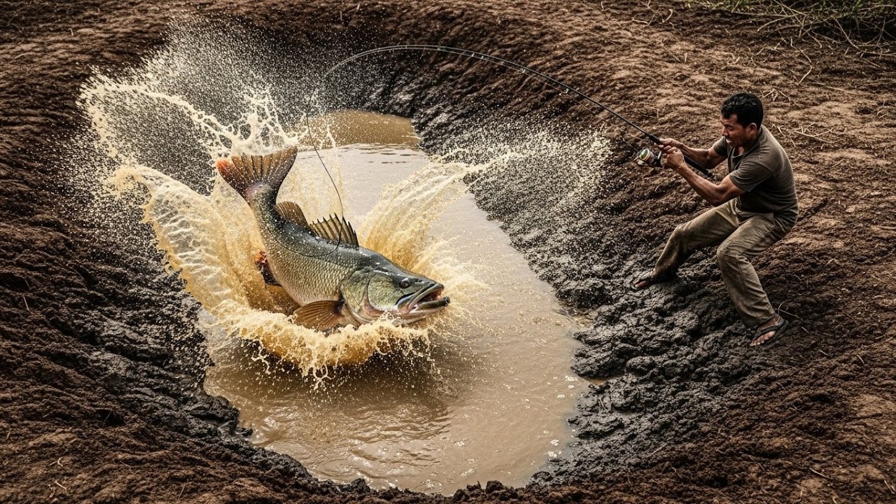 I Didn’t Expect This Fish in a Small Water Hole - YouTube