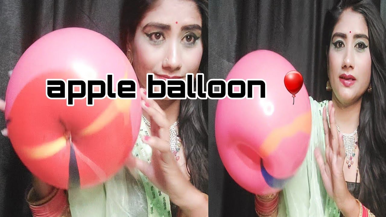 Make Apple balloon with indian balloons part 20 #royalkhushi #royalkhushivlogs #balloon - YouTube