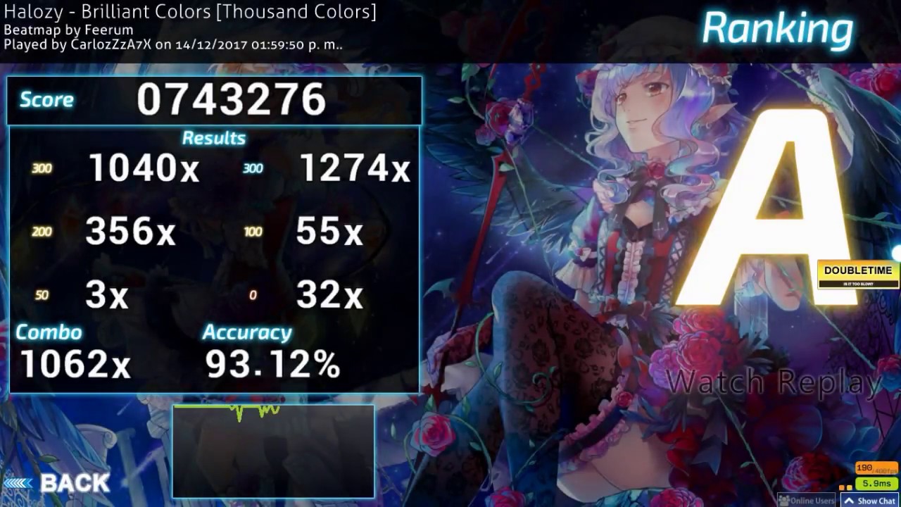 Osu!Mania Brilliant Colors [Thousand colors] +DT 93.12% - YouTube