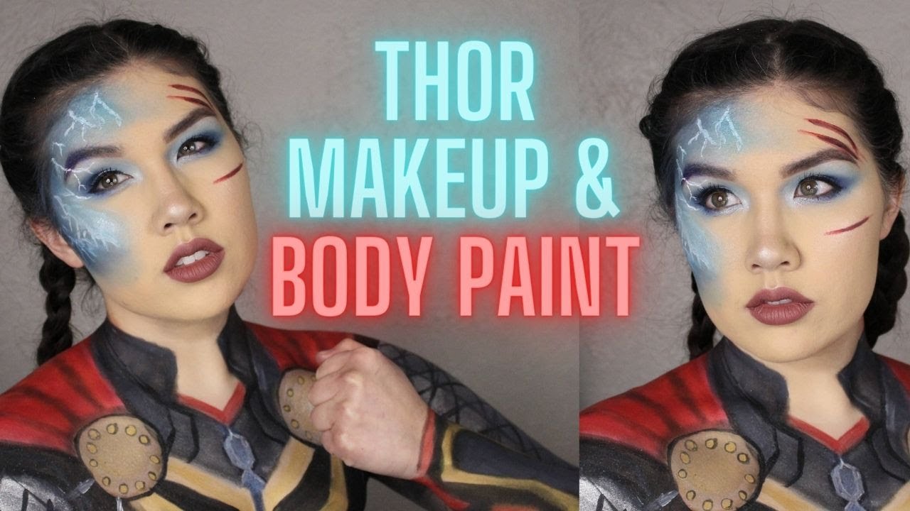 Thor Makeup & Body Paint | March Marvels - YouTube