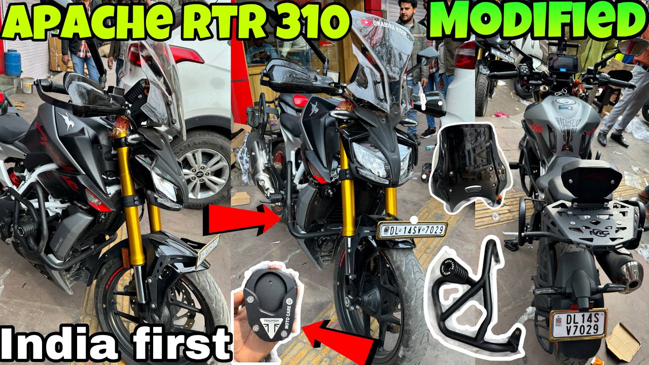 Apache RTR 310 Modified | RTR 310 All Premium Moto Care accessories ...