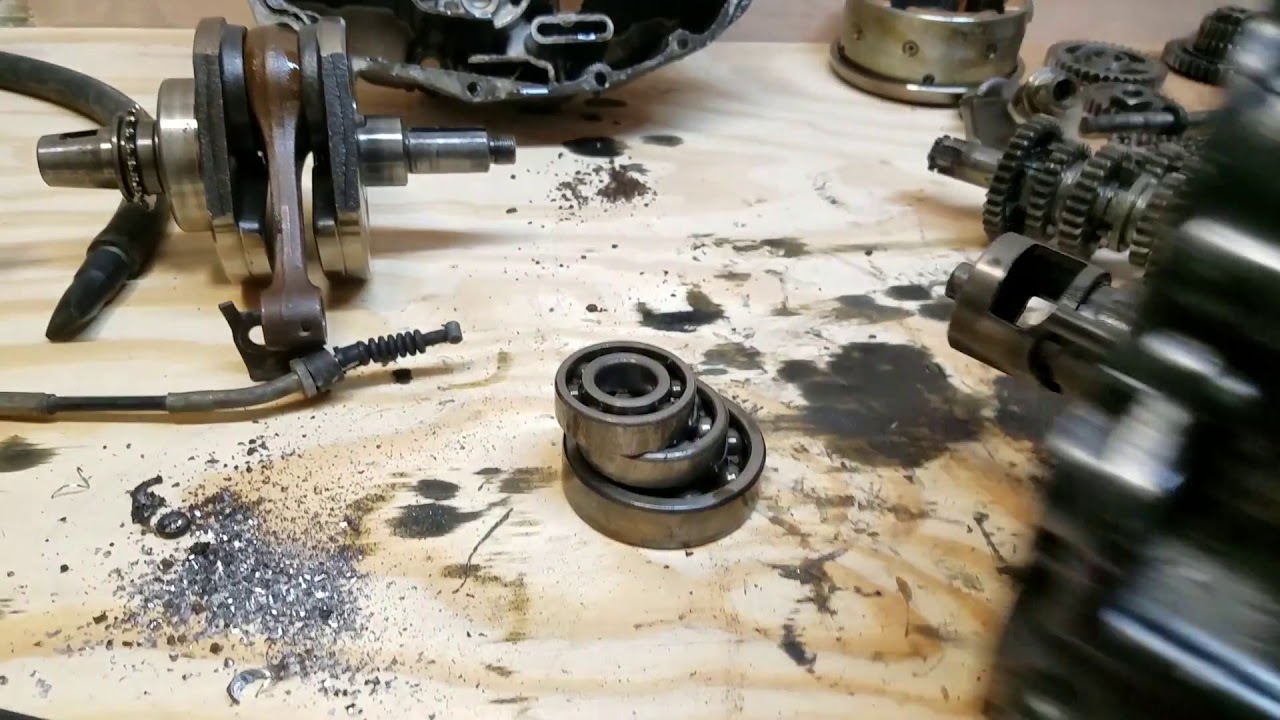 1985 Yamaha BW200 Project: Engine 9 - Internal Parts - YouTube