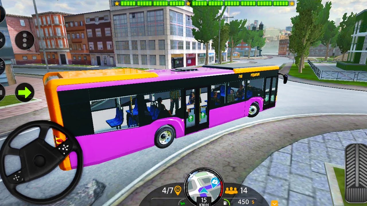 Realistic Bus Driving Simulator Gameplay 😍 Rural Routes & Urban Bustle ...