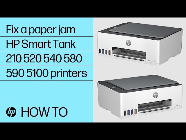 HP Smart Tank Printers - 'E4' error (Paper Jam) | HP® Support