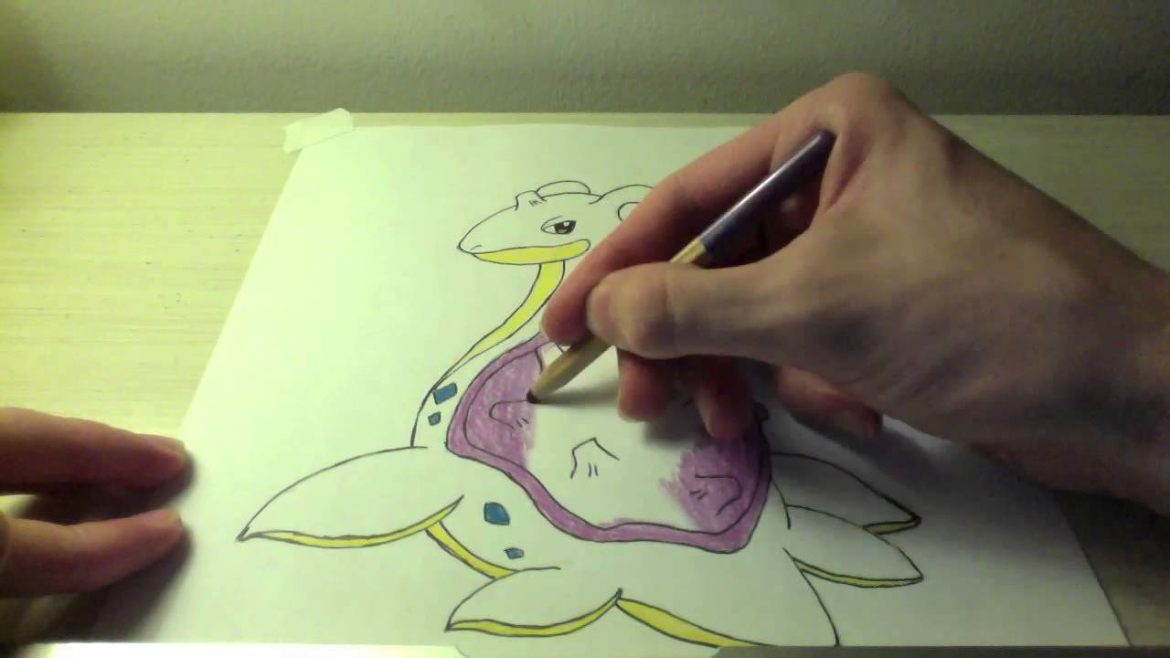 Drawing all the Pokemon: Number 131 Lapras - YouTube
