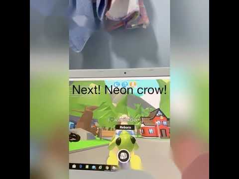 TRADING NEON TURTLE&NEON CROW&NEON GINGER! -ROBLOX Adopt me - YouTube
