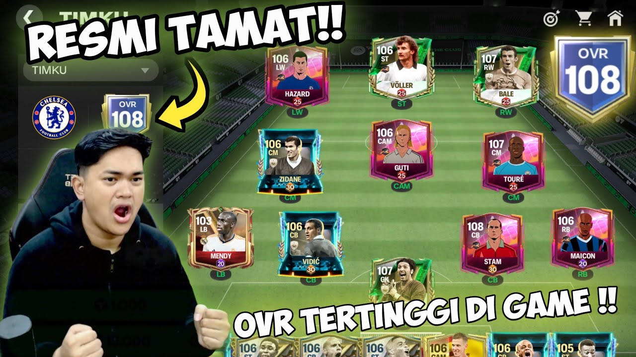 AKHIRNYA BISA MENYENTUH OVR TERTINGGI DI GAME FC MOBILE! OVR 108! TAMAT ...