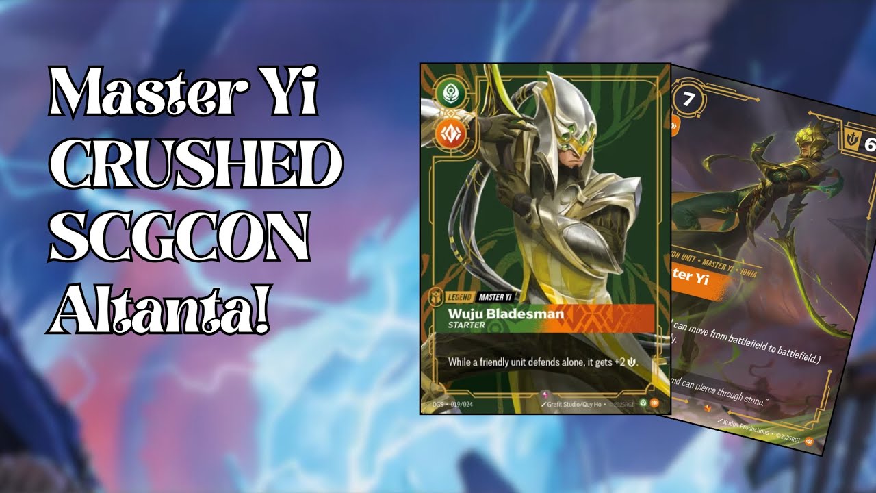 INSANE Master Yi Deck DESTROYS SCGCON! TeamFlexQue Full Recap ...