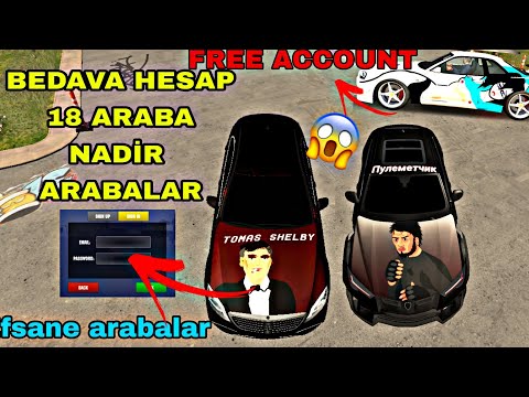 BEDAVA 3 HESAP FULL ÇİZİM 😱car parking multıplayer