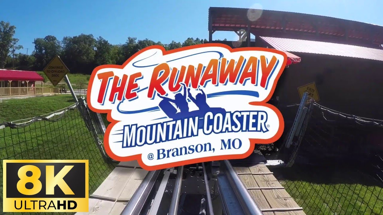POV of Runaway Mountain Coaster (Branson, Missouri) - 8K Alpine Coaster ...