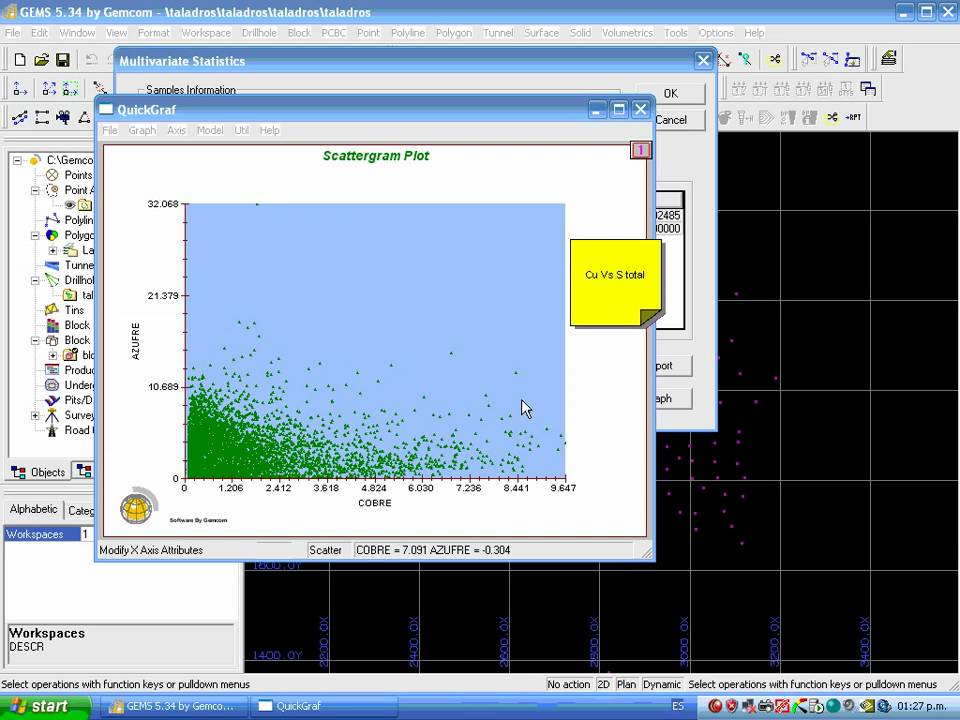 tutorial gemcom estadistica - YouTube