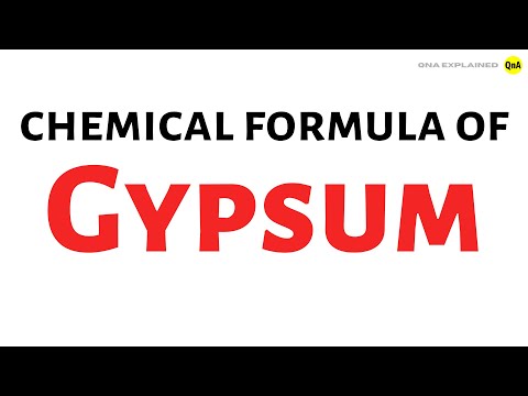 What is the chemical formula of Gypsum ? - QnA Explained - YouTube