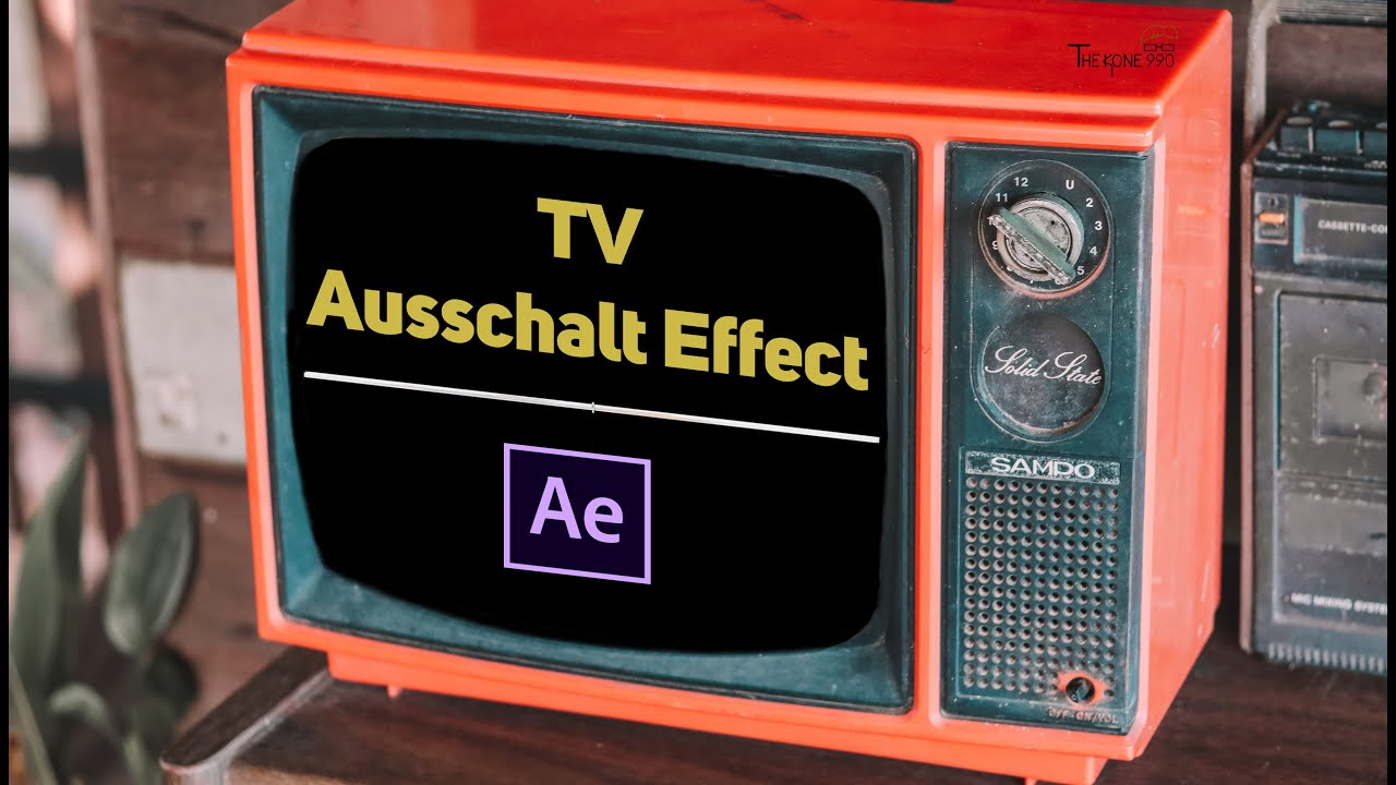 TV "turn off" Effect - Tutorial After Effect - YouTube