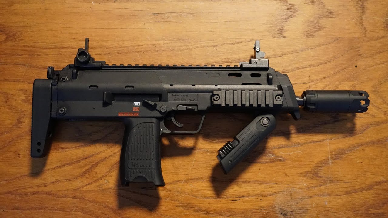 TM GBB MP7A1 - free angled grip upgrade - YouTube