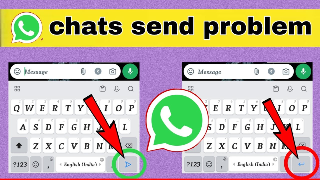 Whatsapp enter key send settings | How to fix missing enter key ...