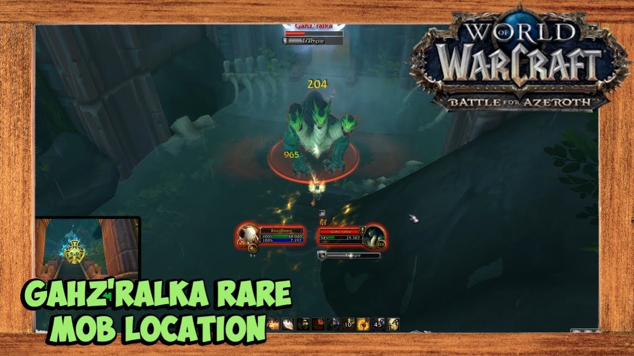 World of Warcraft Gahz'ralka Rare Mob Location - YouTube