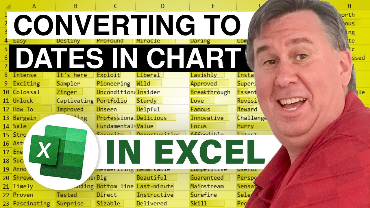 Excel Charts 3 Converting To Dates YouTube excel-charts-3-converting-to-dates-youtube