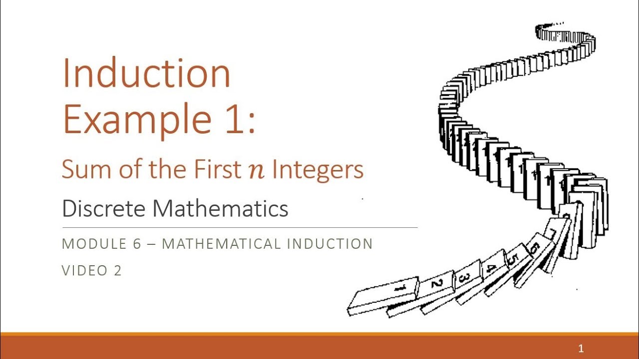 M6 V2 Induction Example 1 - Sum of first n integers - YouTube