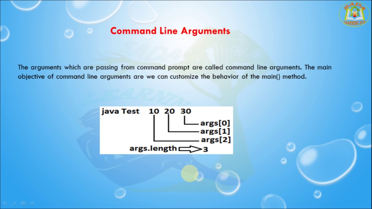 Lesson 13 Core Java Basics Commandline Args In Java Programming Youtube 8931