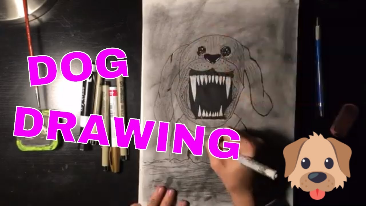 WATCH OUT THERE A CRAZY DOG DRAWING!!!! **Crazy** - YouTube