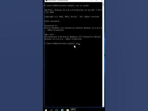 How to connect sys as sysdba through sqlplus - YouTube