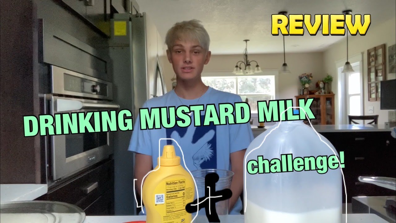 Drinking Mustard Milk Challenge! - YouTube