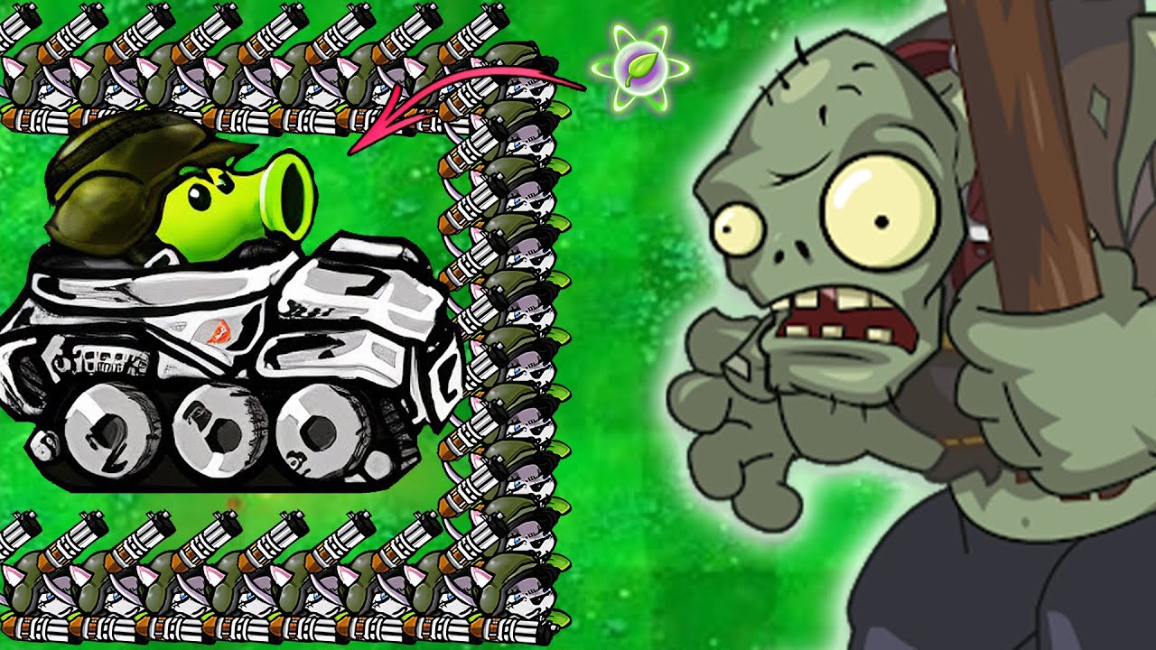 TANK Peashooter vs Caitail vs Gargantuar vs All Zombies | Plants vs ...