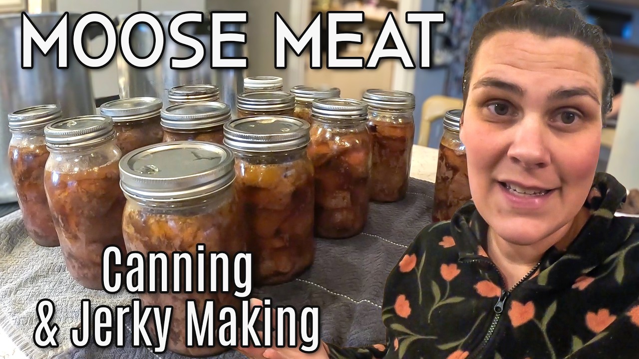 Moose Jerky & Canned Moose Meat | This Alaska Kitchen - YouTube