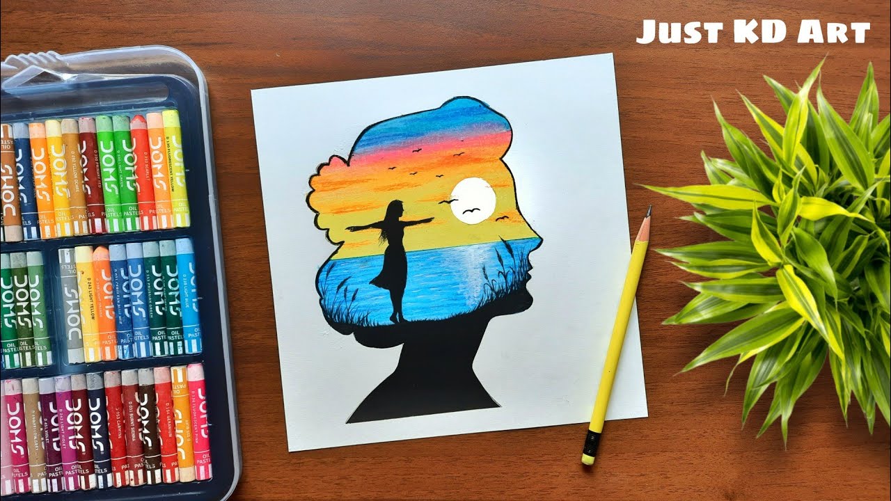 Women's Day Drawing easy With Oil Pastel । women's day special Drawing ...