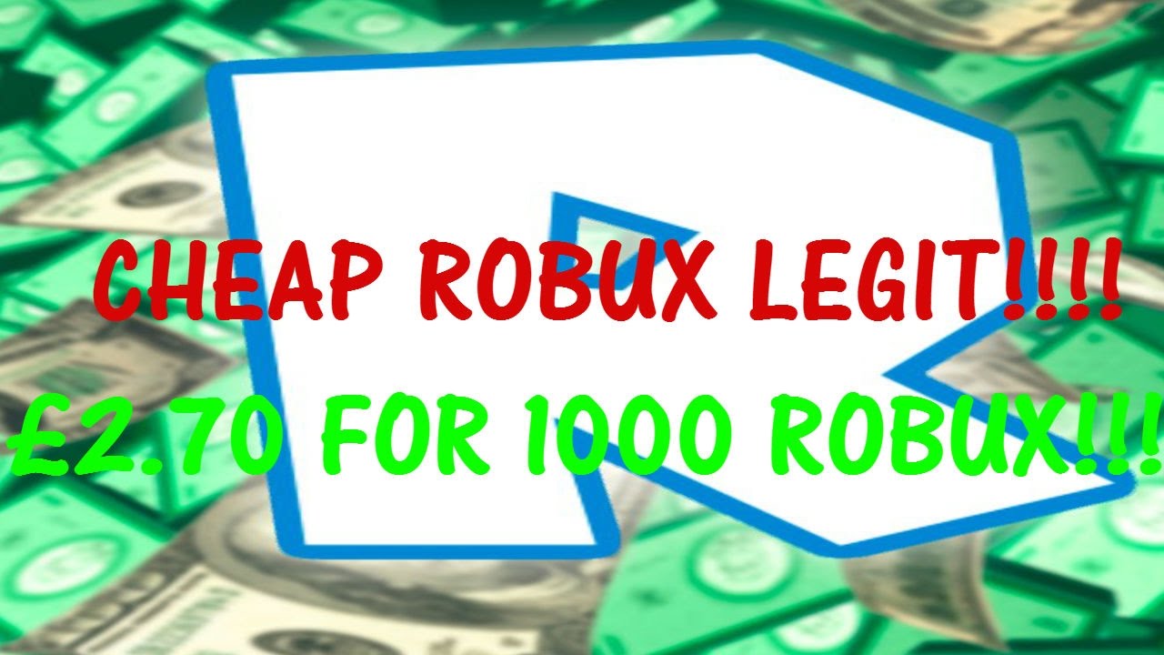 Cheap Robux. Legit! - YouTube