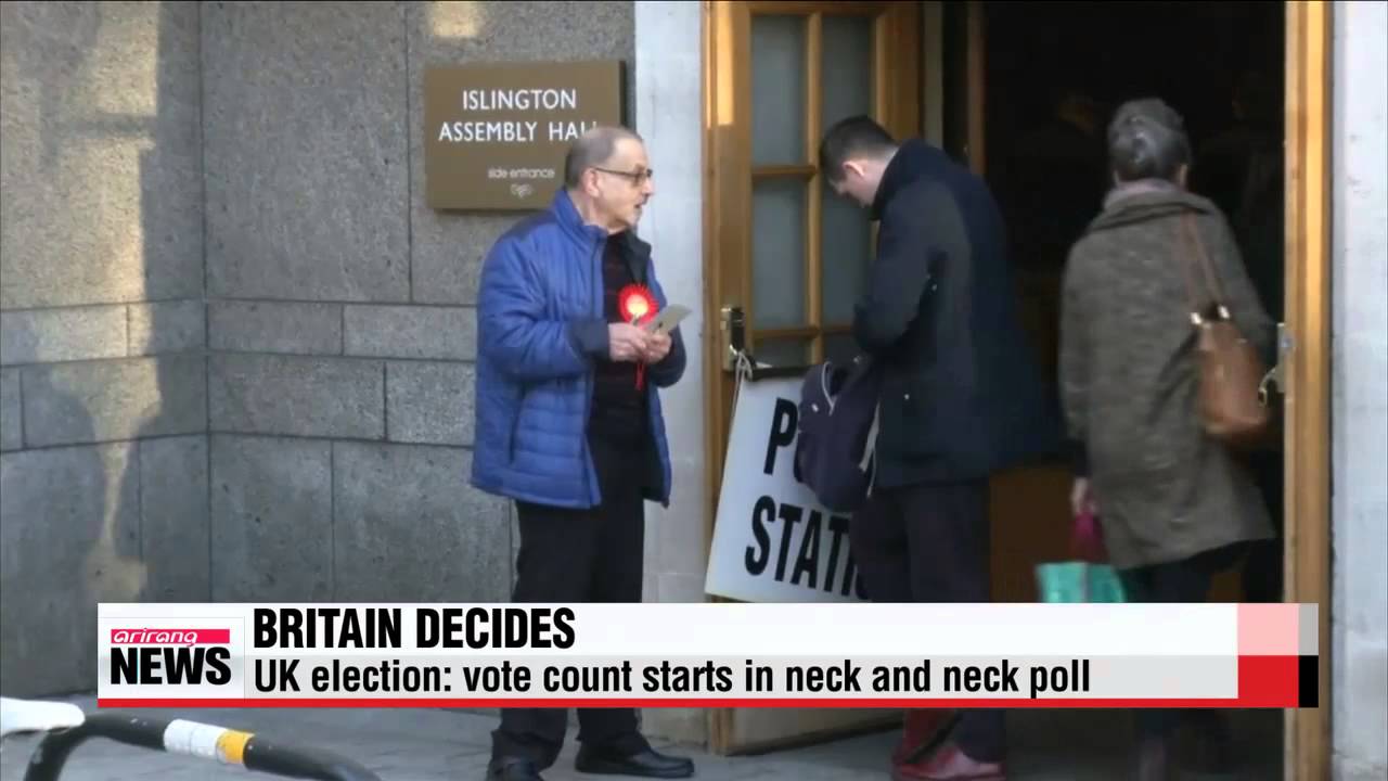 UK election： vote count starts in neck and neck poll 영국 총선 - YouTube