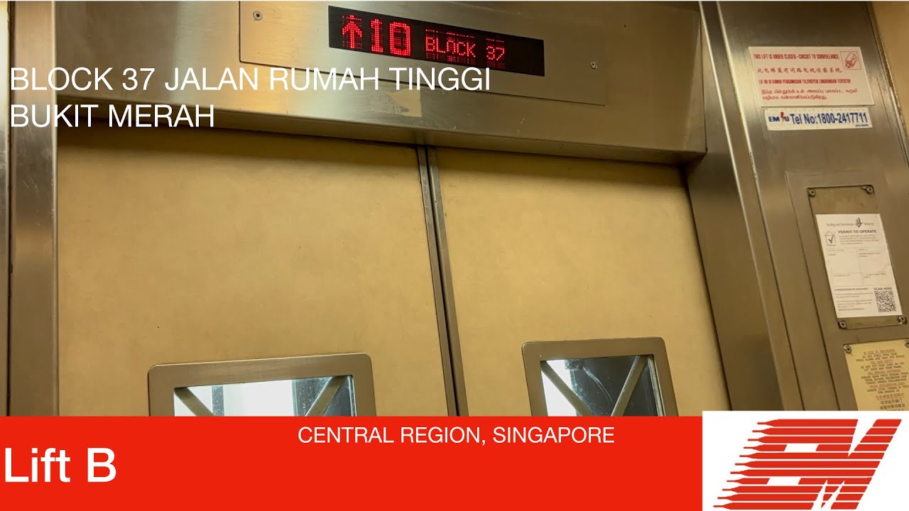 HDB Block 37 Jalan Rumah Tinggi || EM Elevator (Lift B) - YouTube