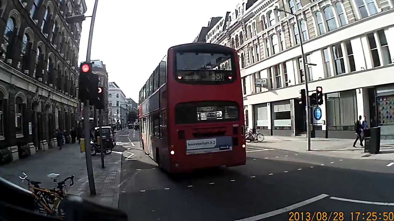 London Bus Runs a Red Light - YouTube