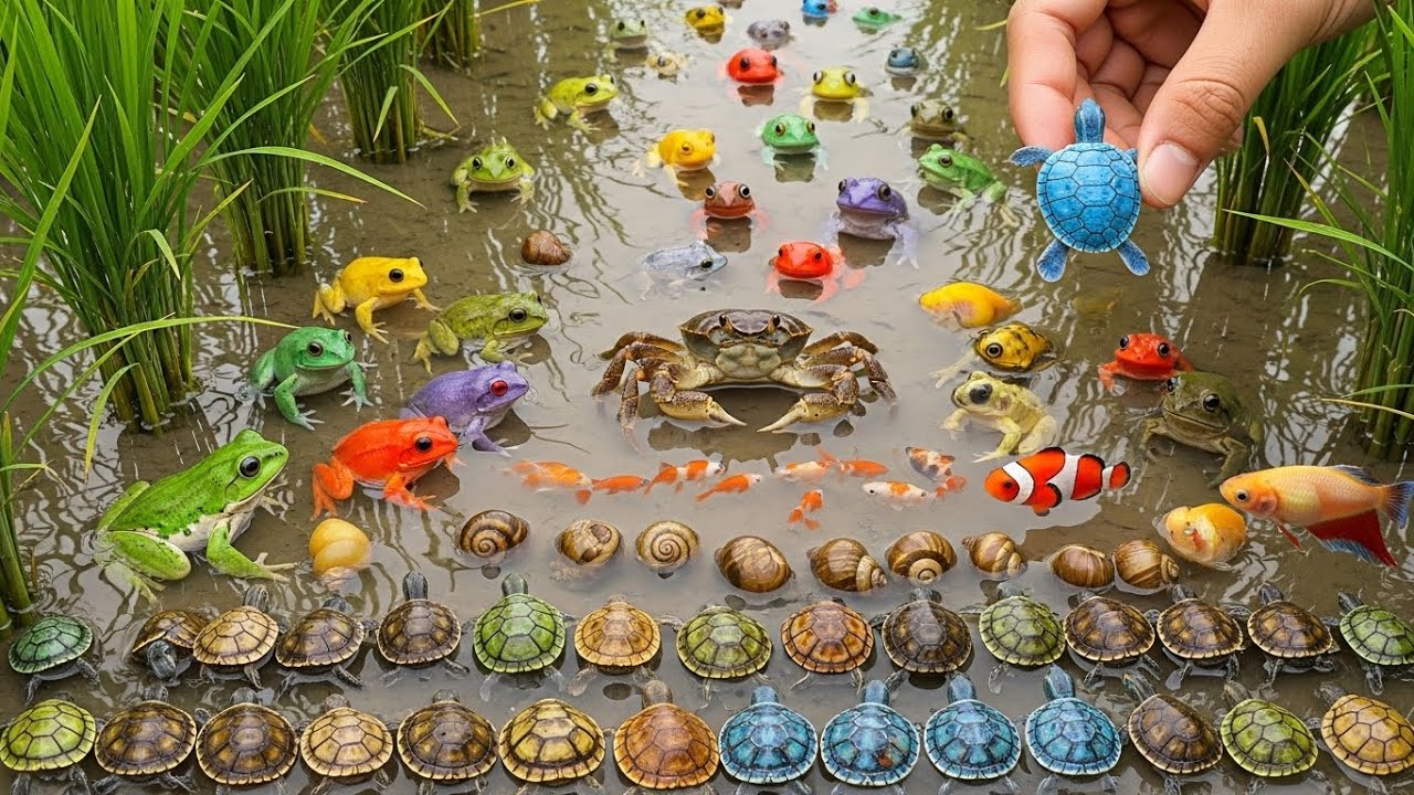 Incredible Hand Catch! Discover Dozens of Colorful Tiny Creatures ...