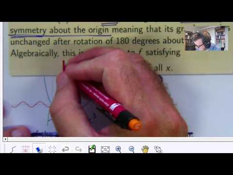 Odd and Even Functions: Chris Tisdell Live Stream - YouTube