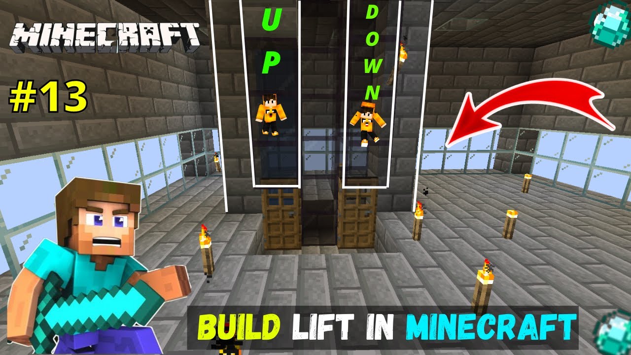 BUILD LIFT IN MINECRAFT GAMEPLAY VIDEO - YouTube