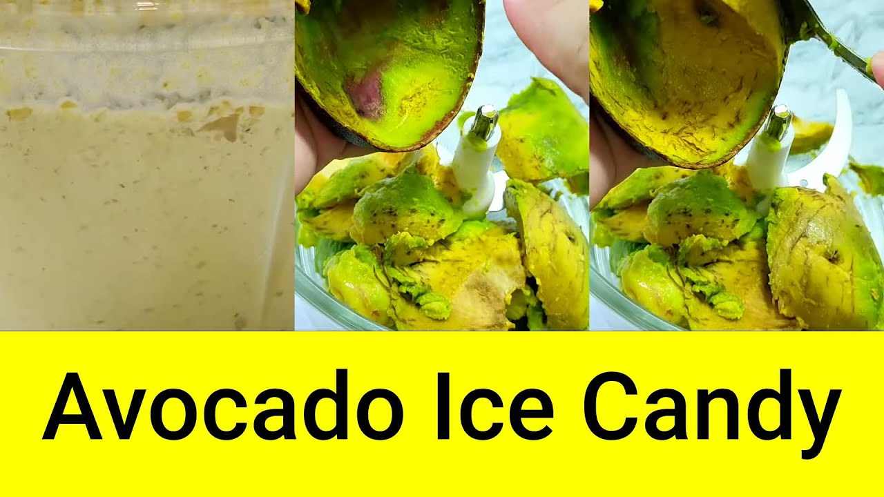 How To Make Creamy Avocado Ice Candy With Milk Sugar And Cornstarch For ...